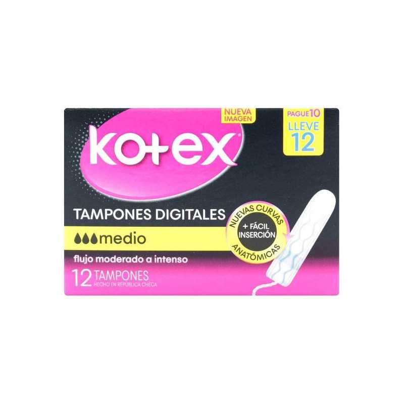 TAMPON KOTEX EVOLUTION MEDIO 12 UDS TAMPONES