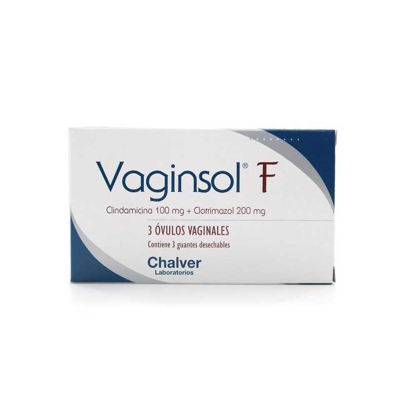VAGINSOL F OVULOS 3 OVULOS. CLOTRIMAZOL-CLINDAMICINA