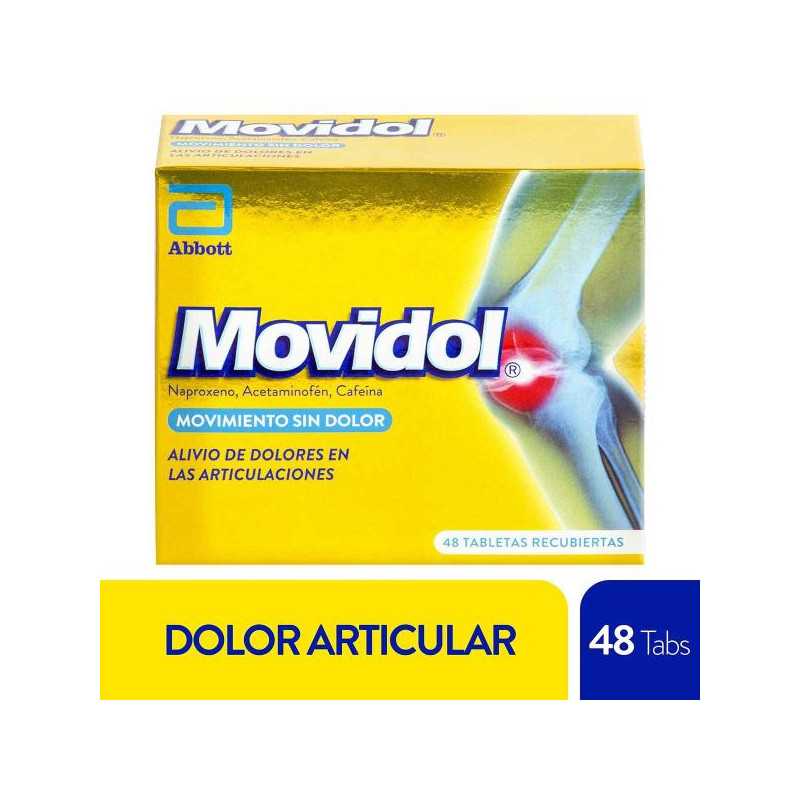 MOVIDOL 48 TABLETAS ACETAMINOFEN NAPROXENO SODICO CAFEINA