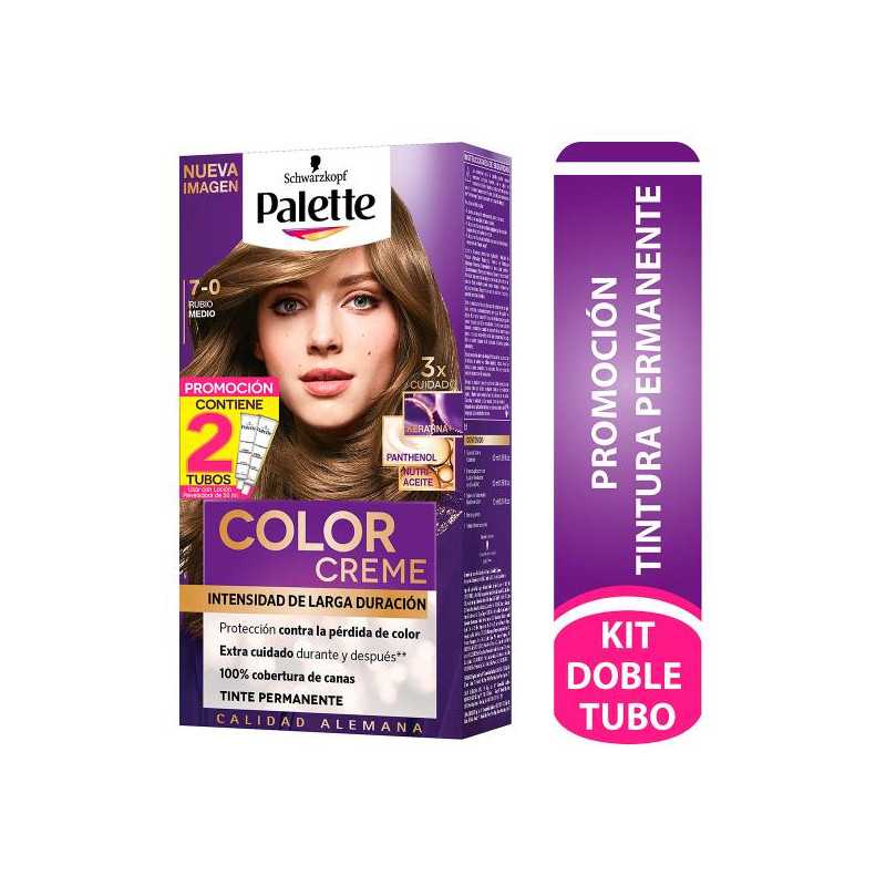 PALETTE COLOR CRE KIT 7-0 RUBIO MED D.T TINTES