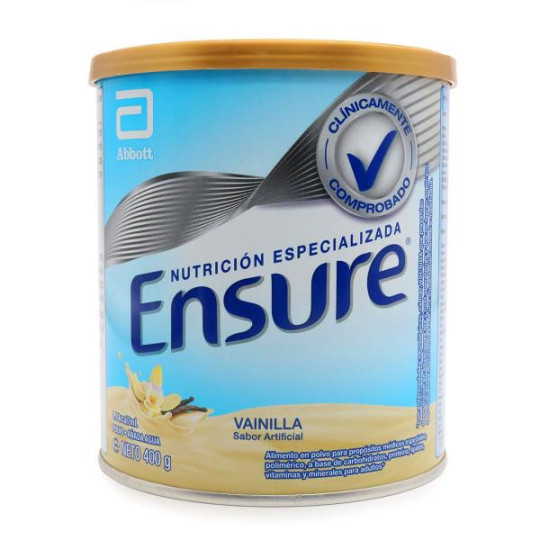 ENSURE POLVO VAINILLA FOS 400 GR PROTEINAS Y CARBOHIDRATOS