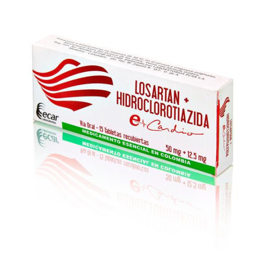 LOSARTAN 50 MG HCT 12.5 MG 15 TBS EC LOSARTAN HIDROCLOROTIAZIDA