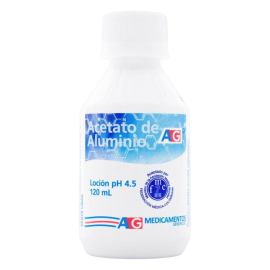 ACETATO DE ALUMINIO 120 ML AG ACETATO DE ALUMINIO