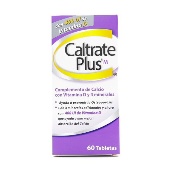 CALTRATE PLUS 400UI 60 TBS CARBONATO DE CALCIO