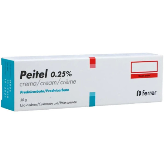 PEITEL 0.25% CREMA TOPICA 30 GRAMOS PREDNICARBATO