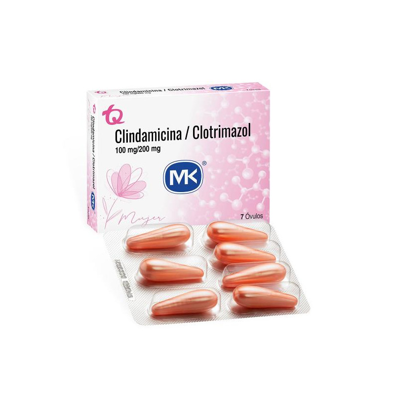 CLINDAMICINA CLOTRIM MK (100MG/200MG) 7 OVUL
